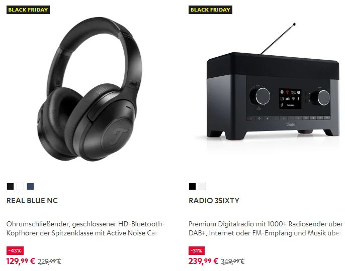 🎶 Teufel Black Friday Angebote - Bis 43% Rabatt - bis Mitternacht