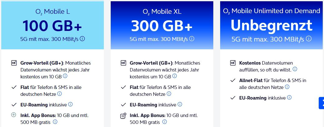 🚀 o2: 50% Rabatt auf Tarife - z.B. Allnet 100GB 5G für nur 19,99€ mtl.