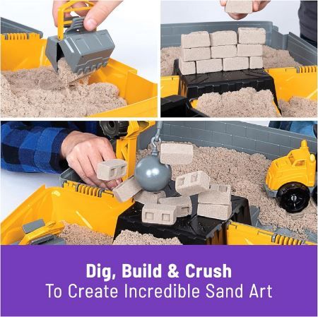 Kinetic Sand Baustellen Koffer mit 907g kinetischem Sand für 22,99 ...
