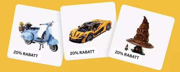 🧱 eBay: 20% Rabatt auf Lego-Sets - Viele coole Deals
