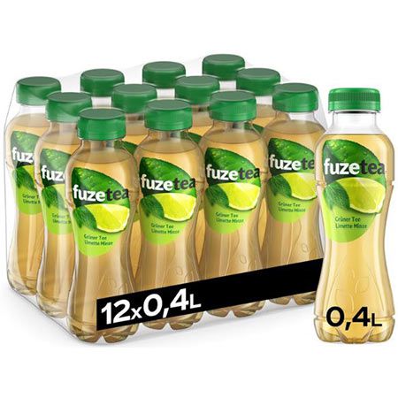 🍵 12x Fuze Tea Grüner Tee Limette Minze ab 10,56€ (statt 18€) - 82 Cent ...