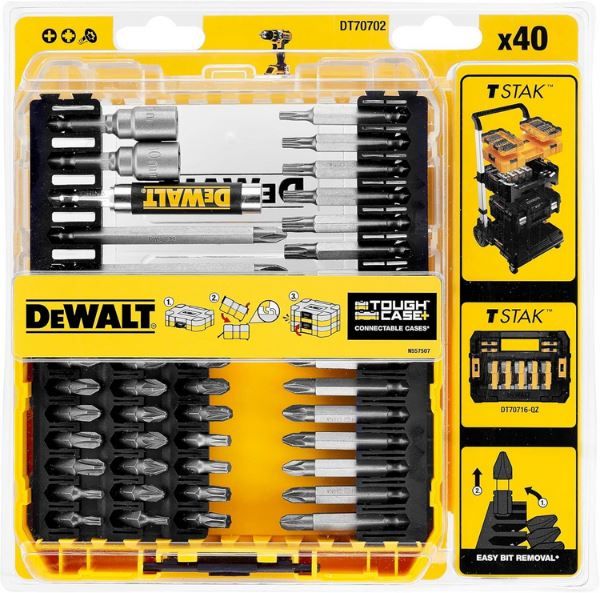 🧰 DeWalt DT70702-QZ Bit Set, 40-teilig für 12,69€ (statt 17€)