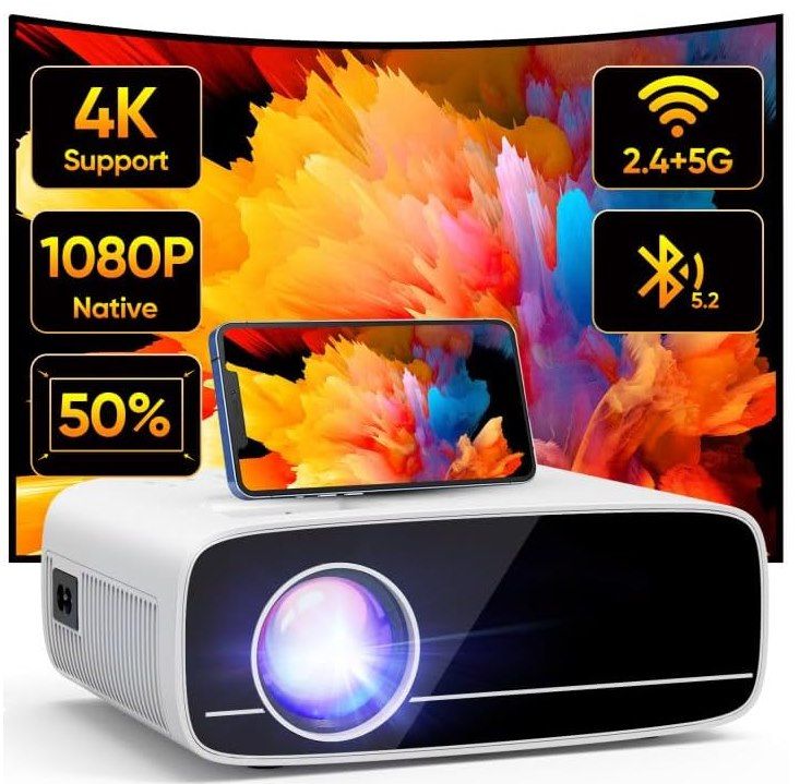 📽️ AKATUO 1080p Native Beamer mit 350ANSI für 60,29€ (statt 90€)
