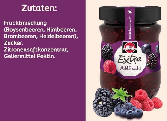 🫐 Schwartau Extra Waldfrucht Konfitüre, 340g ab 1,97€ (statt 3€)