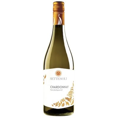 🇮🇹 0,75L Settesoli Chardonnay - trockener Weißwein aus Sizilien für 4 ...