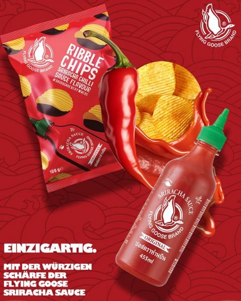 🍟 Flying Goose Ribble Chips Sriracha Chilli, 100g ab 1,23€ (statt 2€)