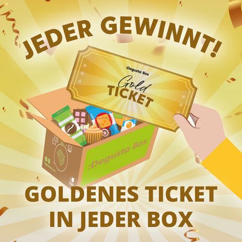 🍱 Degusta Box: 40% Rabatt auf die 1. Box + Goldenes Ticket Gewinnspiel mit Sachpreisen