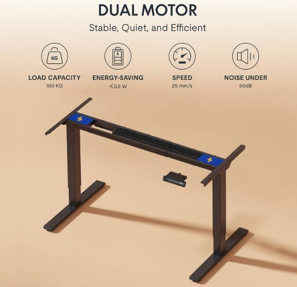 FlexiSpot EF1B Höhenverstellbarer Schreibtisch mit Platte für 237,99€ (statt 280€)