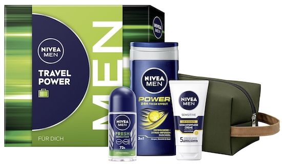 🎁 NIVEA MEN Travel Power Geschenkset inkl. Kulturtasche ab 7,17€ (statt ...
