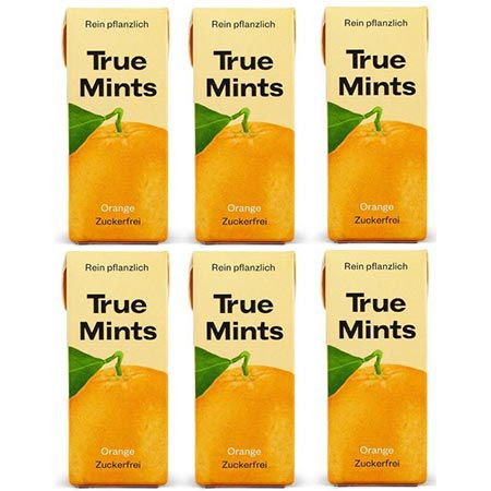 🍊 6er Pack True Gum True Mints Pastillen Orange ab 6,10€ (statt 9€)