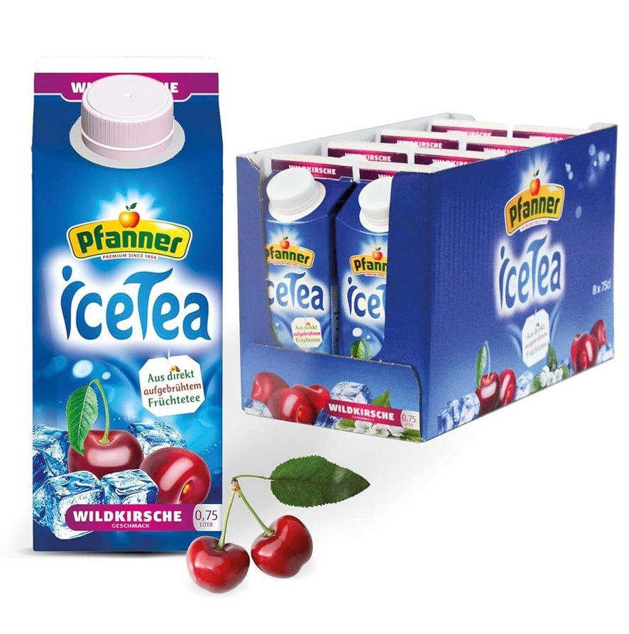 🍒 8x Pfanner Eistee Wildkirsche (750ml) ab 5,85€ (statt 8€) - 0,73€ pro ...