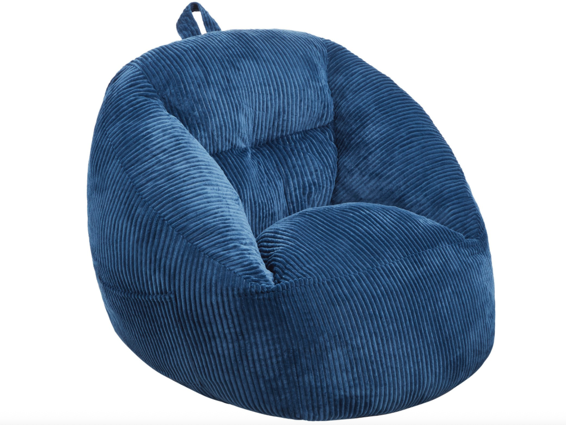 🛋️ VEVOR Sitzsack Sitzkissen 90x85cm mit Armlehnen Blau für 39,89 ...