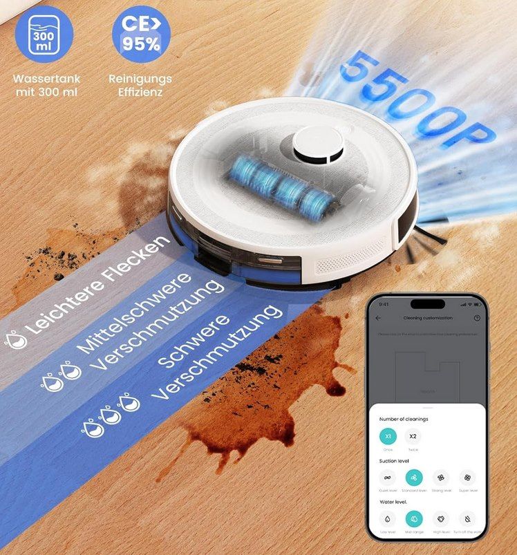 LEFANT M2 Pro Saugroboter mit Wischfunktion & Station für 199,99 ...