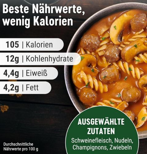 🍛 Dreistern Jägertopf mit Champignons & Nudeln, 280g ab 1,89€ (statt 2,49€)