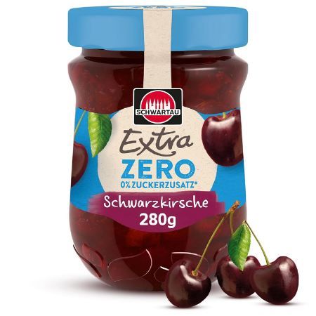 🍒 Schwartau Extra Zero Schwarzkirsche, 280g ab 1,88€ (statt 3€)