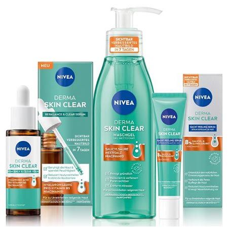 🧴 Nivea Derma Skin Clear Routine Set, 4-tlg. ab 15€ (statt 31€)