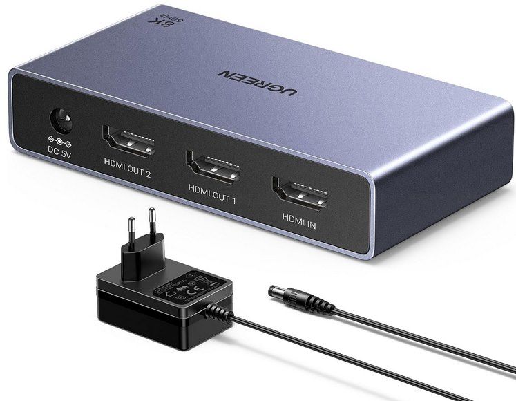 🤝 UGREEN HDMI Splitter 1 In 2 Out 8K@60Hz Dual Screen für 45,58€ (statt ...