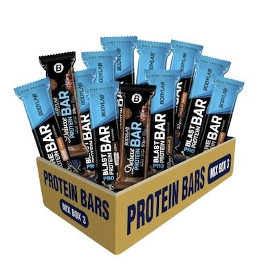 🍫 12er Bodylab Protein Bar Mix Box 3 mit je 50g-60g für 19,90€ (statt ...