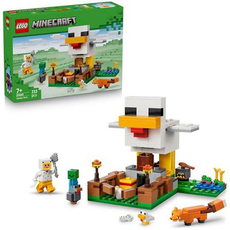 🐔 LEGO 21585 Minecraft Hühnerfarm Set für 16,99€ (statt 20€)