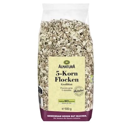 🥣 4x Alnatura Demeter 5-Korn-Flocken, 500 g ab 5,43€ (statt 8€)