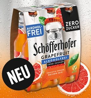 🍺 Schöfferhofer Grapefruit Alkoholfrei Zero Zucker gratis ausprobieren ...